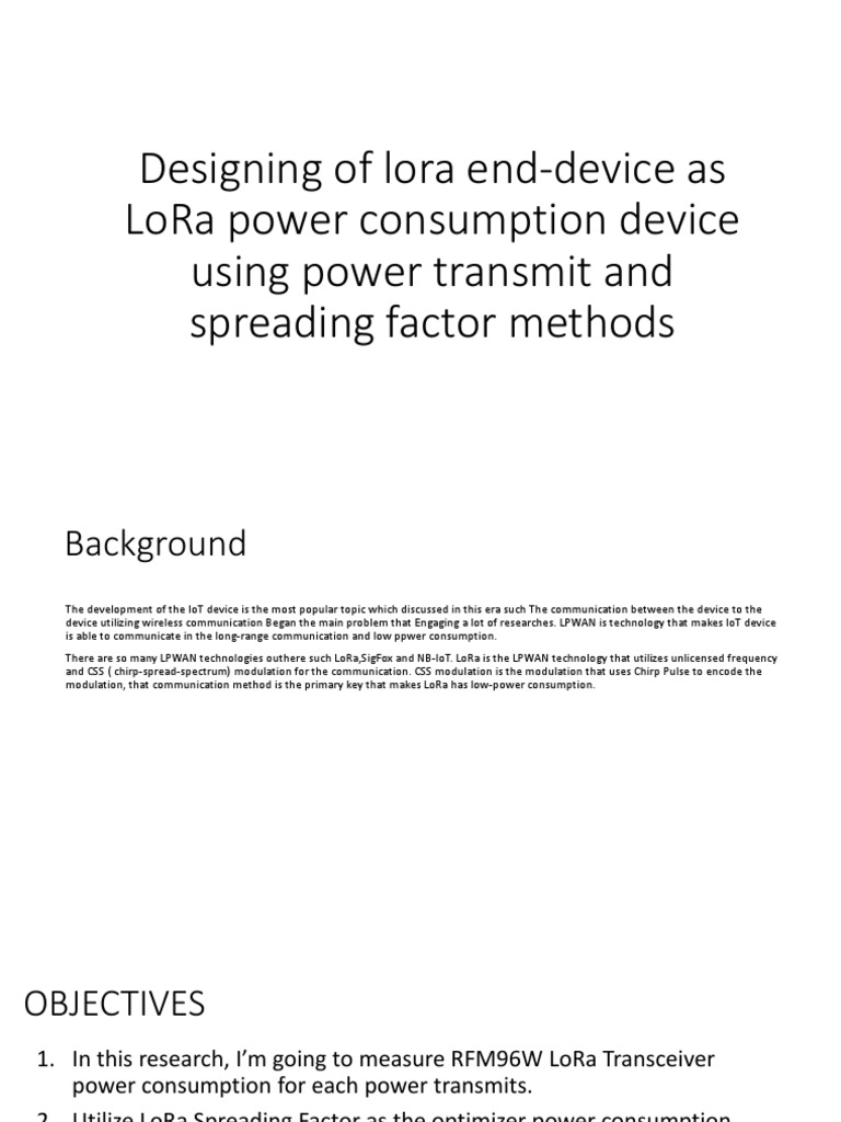 Designing of Lora End-Device As Lora Power Consumption Device Using ...