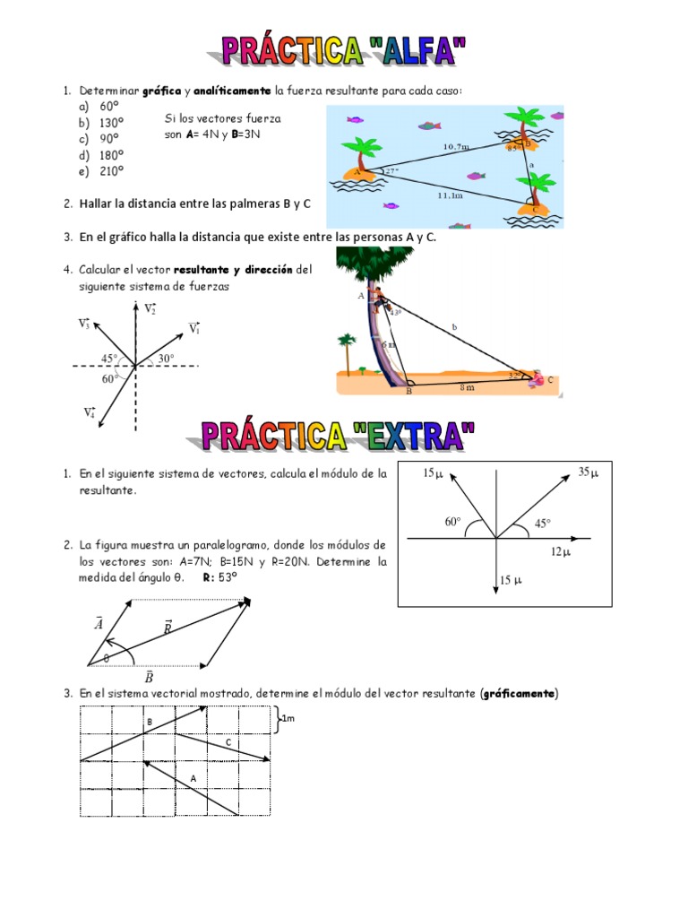 Cálculo de Vectores y Notación Científica | PDF | Vector Euclidiano ...