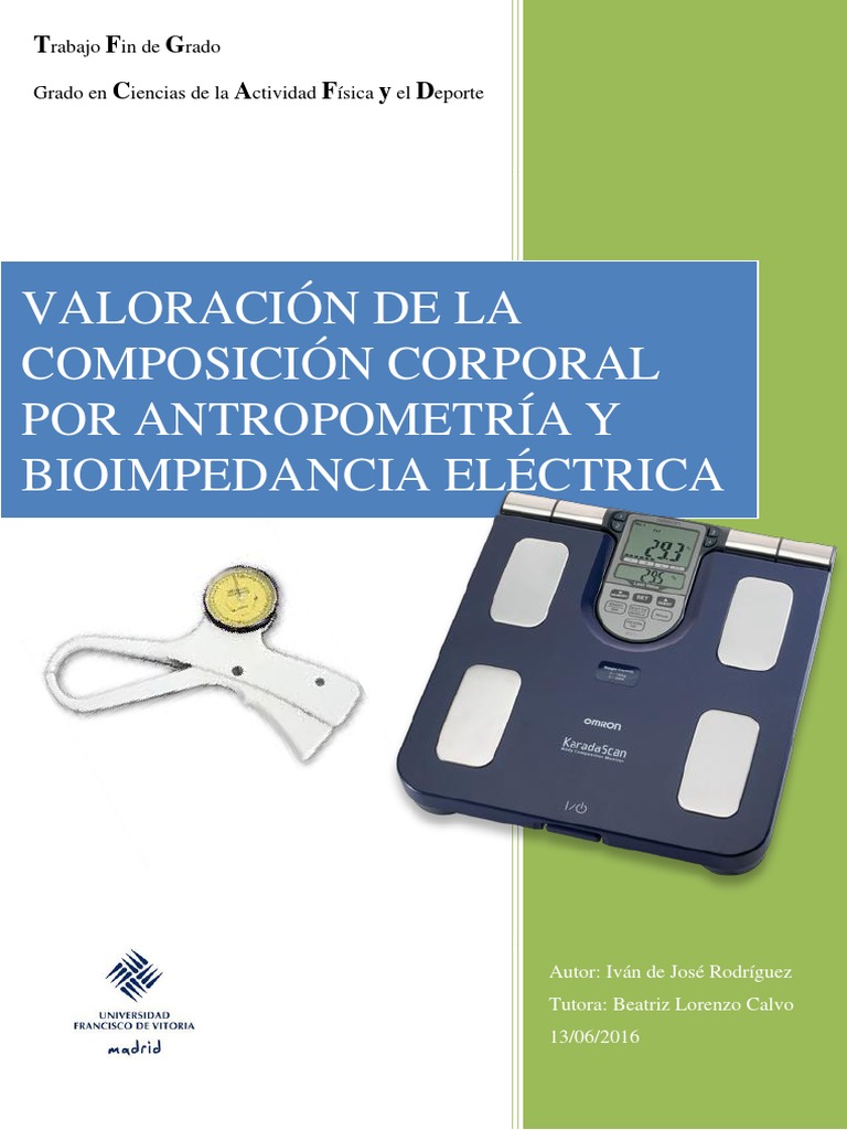 Valoración de La Composición Corporal Iván de José PDF | PDF | Tejido adiposo | Índice de masa ...