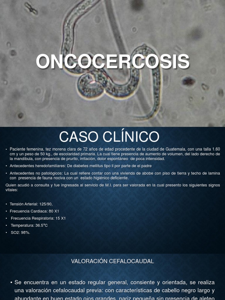 ONCOCERCOSIS | PDF | Especialidades Medicas | Medicina CLINICA