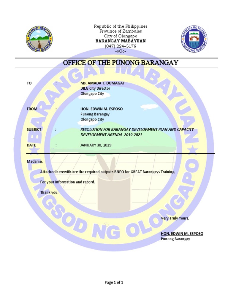 Letter Bneo Pdf