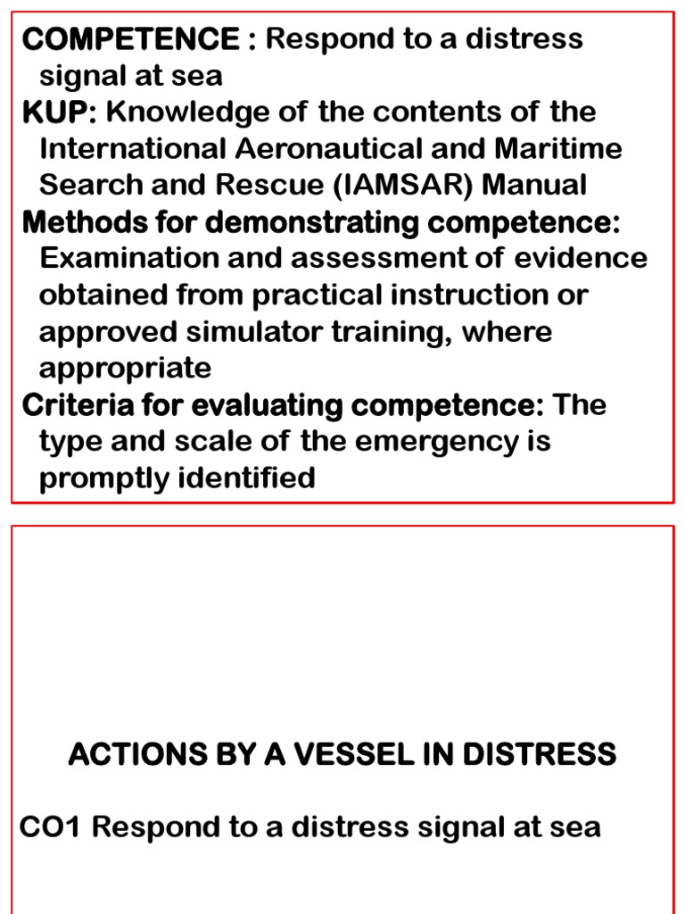 Topic 4.1 Actions by A Vessel in Distress | PDF | Electronics ...