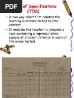Constructing a TOS for Exams | PDF | Test (Assessment) | Reading ...
