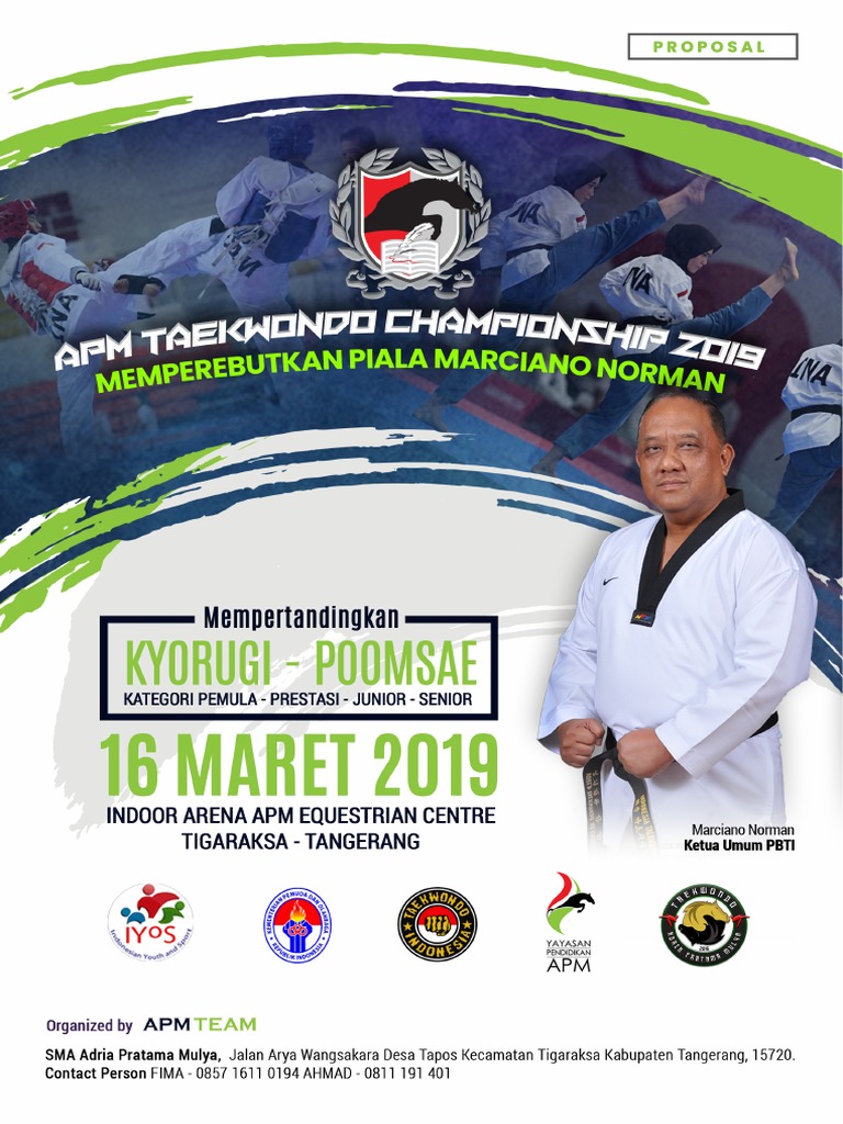 Proposal APM Taekwondo Championship | PDF