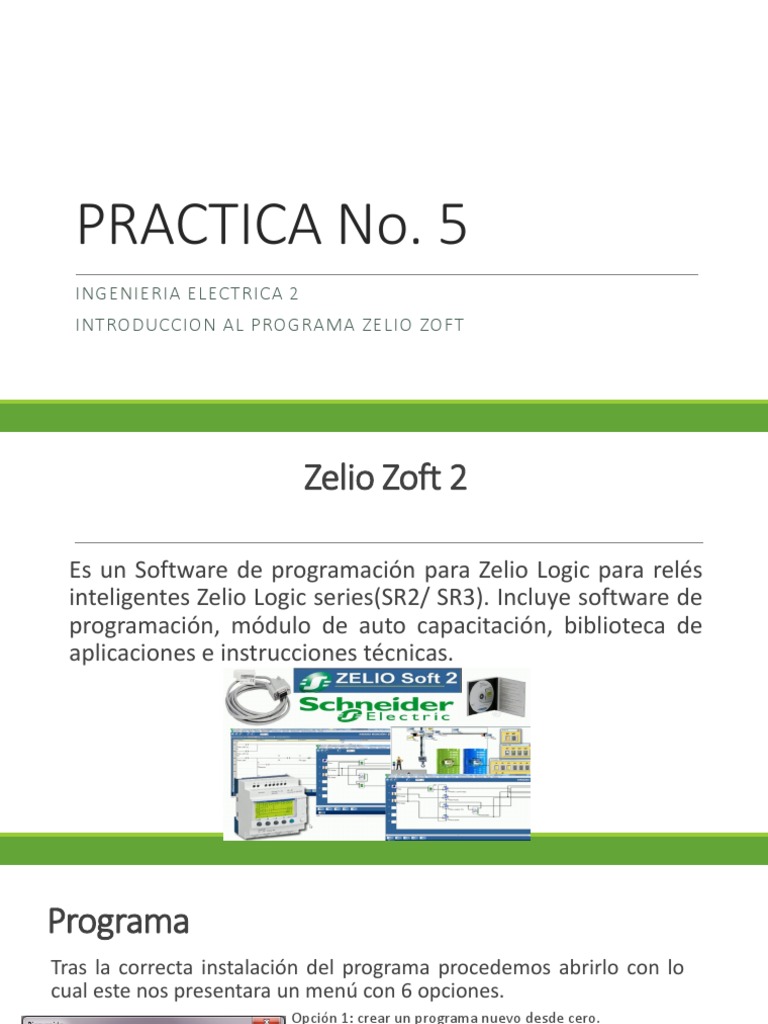 PRACTICA No 5 ZELIO SOFT | PDF | Programa de computadora | Programación