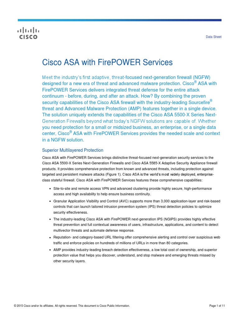 Cisco Asa Firepower | PDF | Mains Electricity | Virtual Private Network