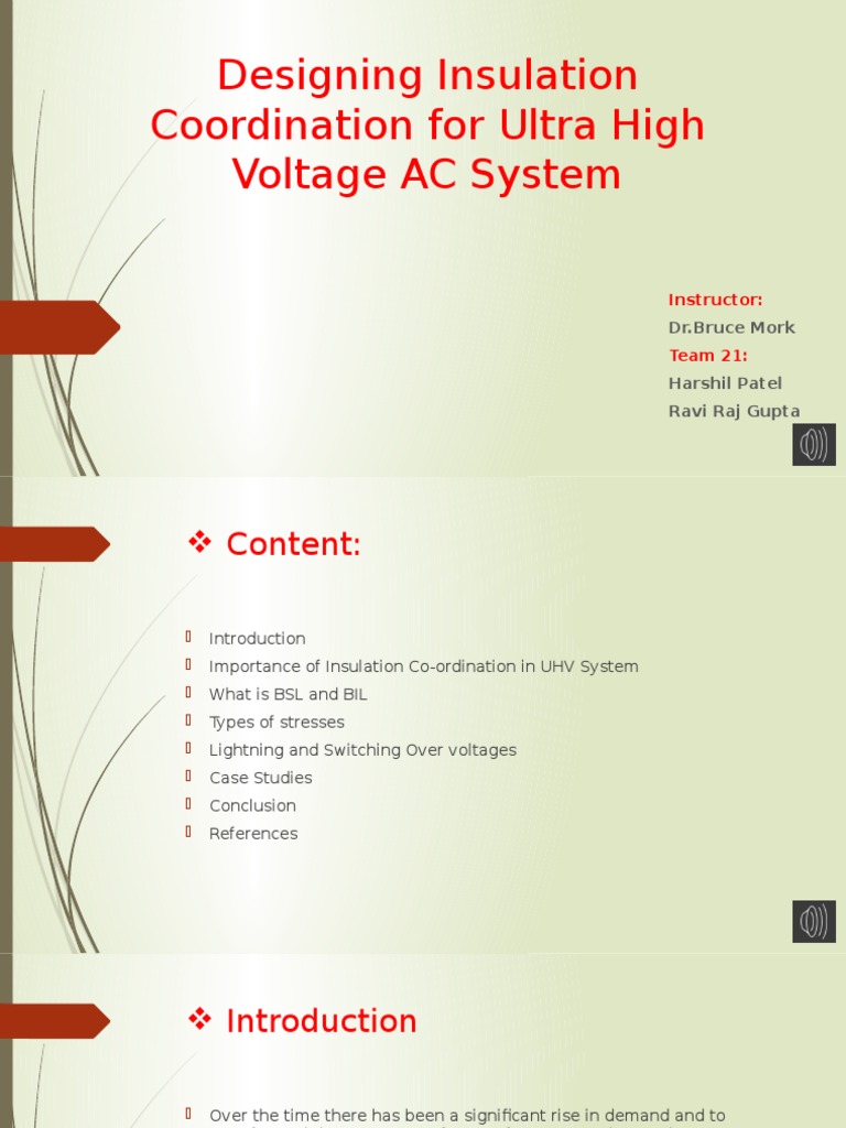 Presentation On Insulation Coordination | PDF | Insulator (Electricity ...