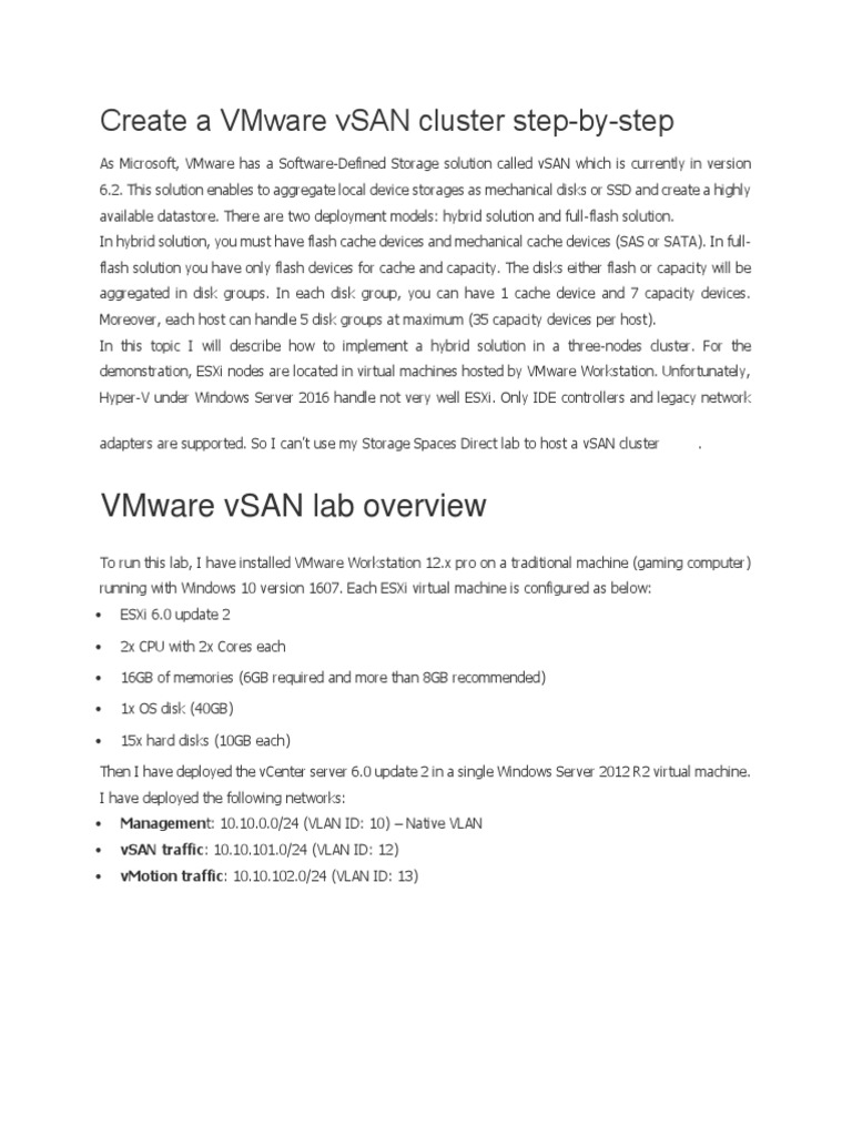 San Diagram Virtual Machine Cluster Cluster Stretched Vsan V