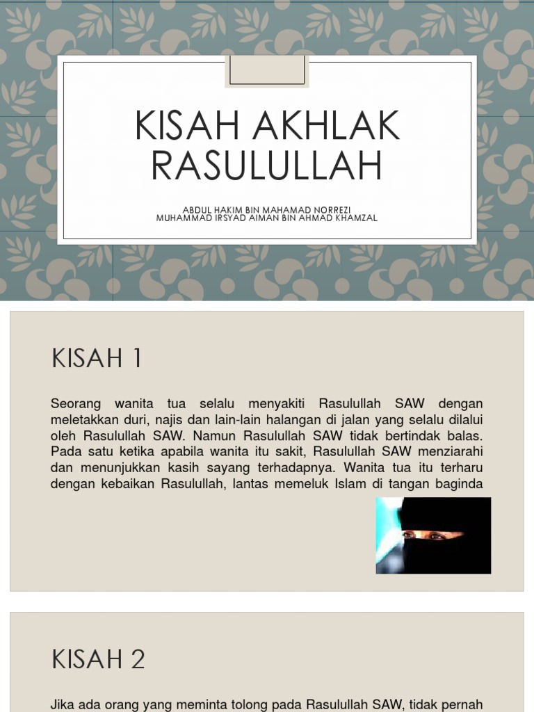Kisah Akhlak Rasulullah | PDF