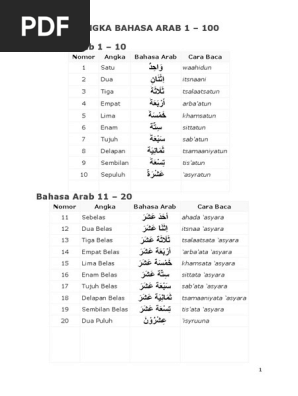 Angka Dalam Bahasa Arab Worksheet Live Worksheets, 50% OFF