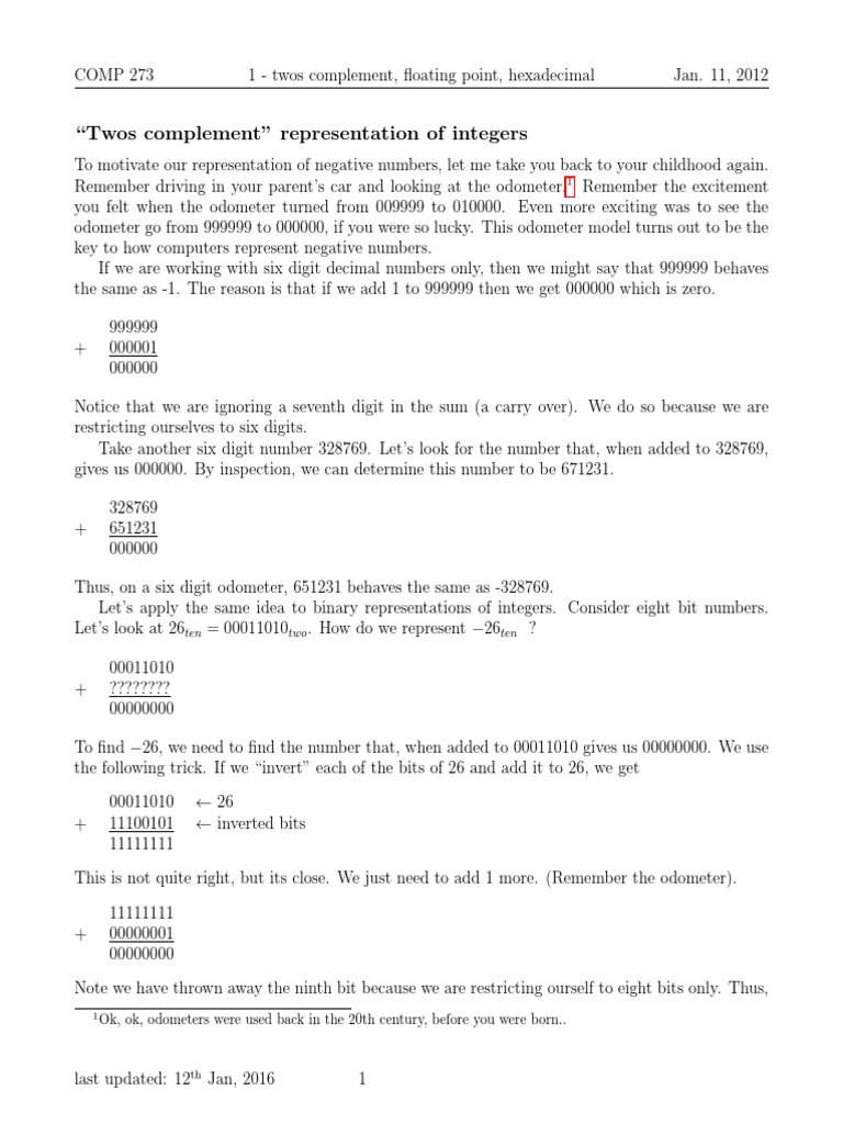 "Twos Complement" Representation of Integers | PDF | Integer (Computer Science) | Multiplication