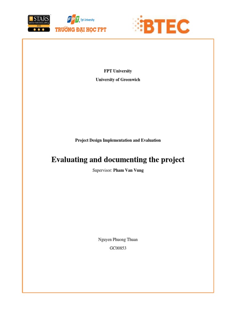 Project Design Implementation and Evaluation - Asm3 - Thuannpgc00853 ...