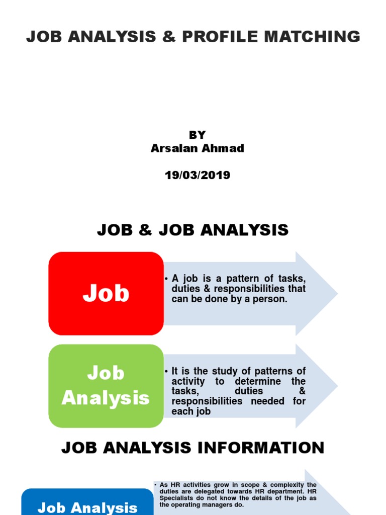 Job Analysis and Profile Matching Guide | PDF | Emotional Intelligence ...