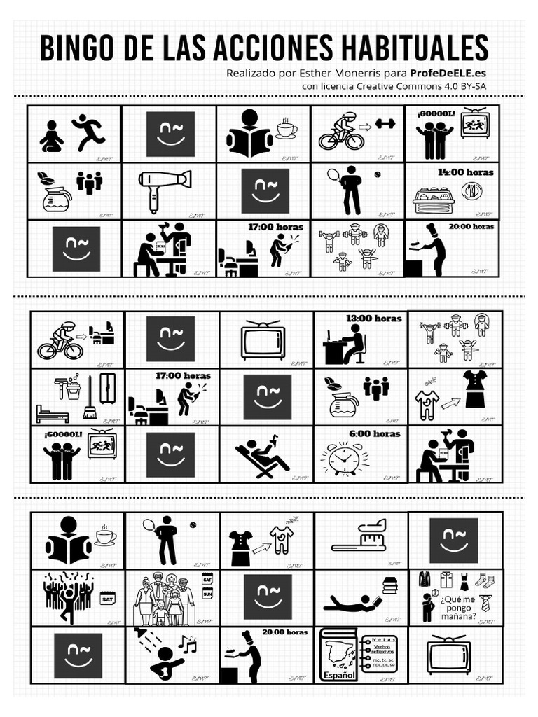 Bingo Accioneshabituales Profedeele | PDF