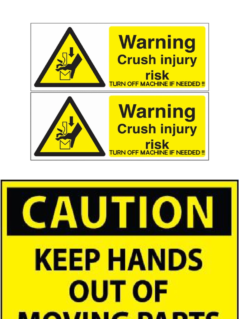 Crush Injury Signage | PDF
