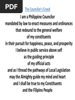 Philippine Councilor's Creed | PDF