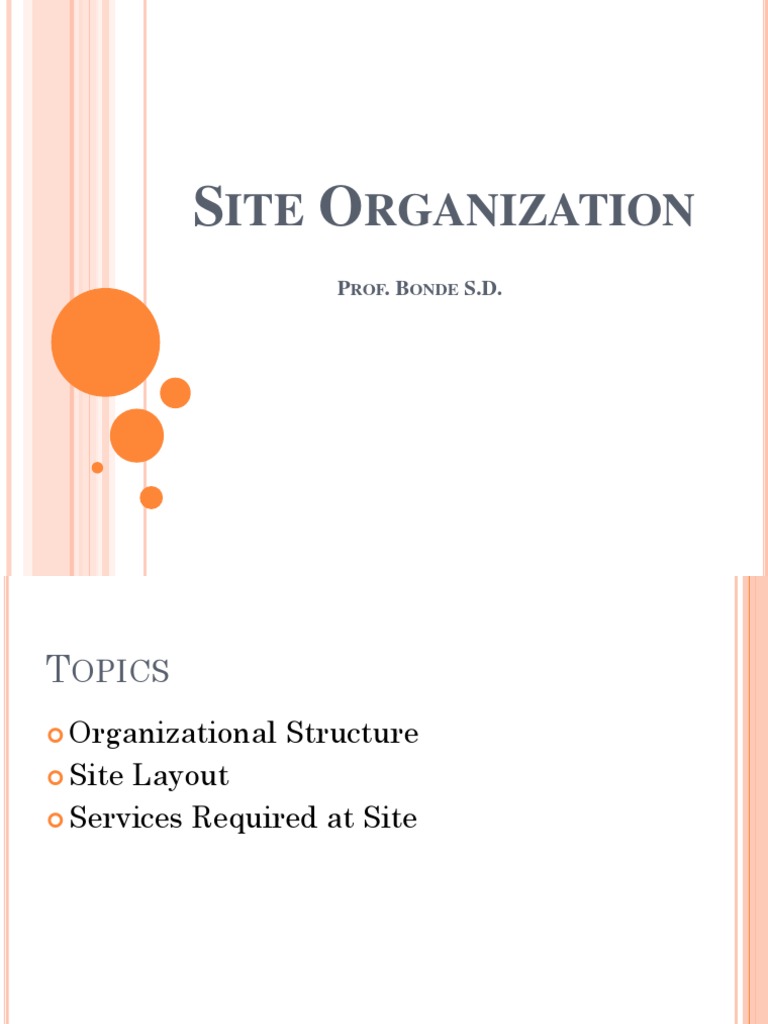 Site Organization and Layout Guide | PDF | Stormwater | Sanitary Sewer