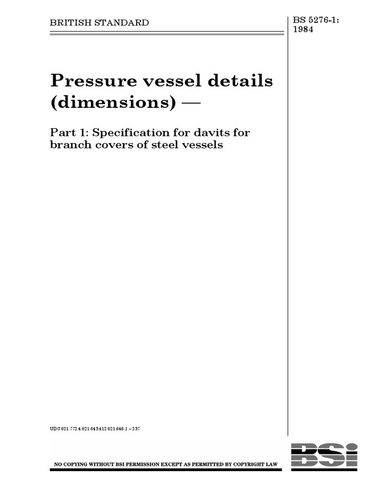 BS 5276 | PDF | Standardization | Pipe (Fluid Conveyance)