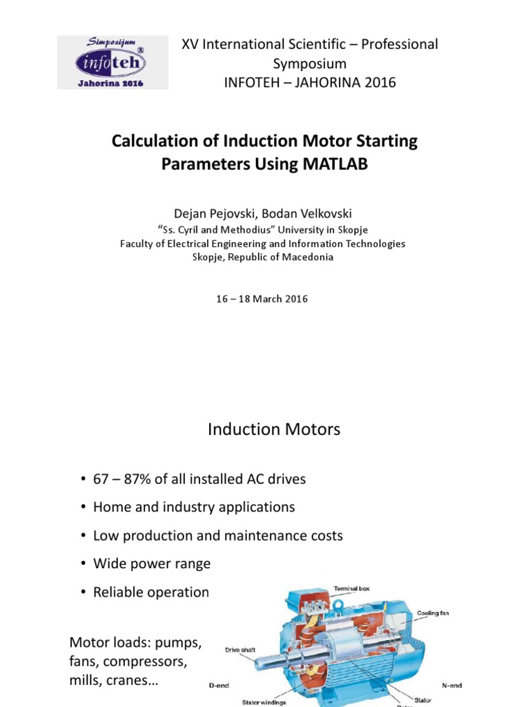 Induction Motor Starting Parameters | PDF | Electric Motor | Electric Power