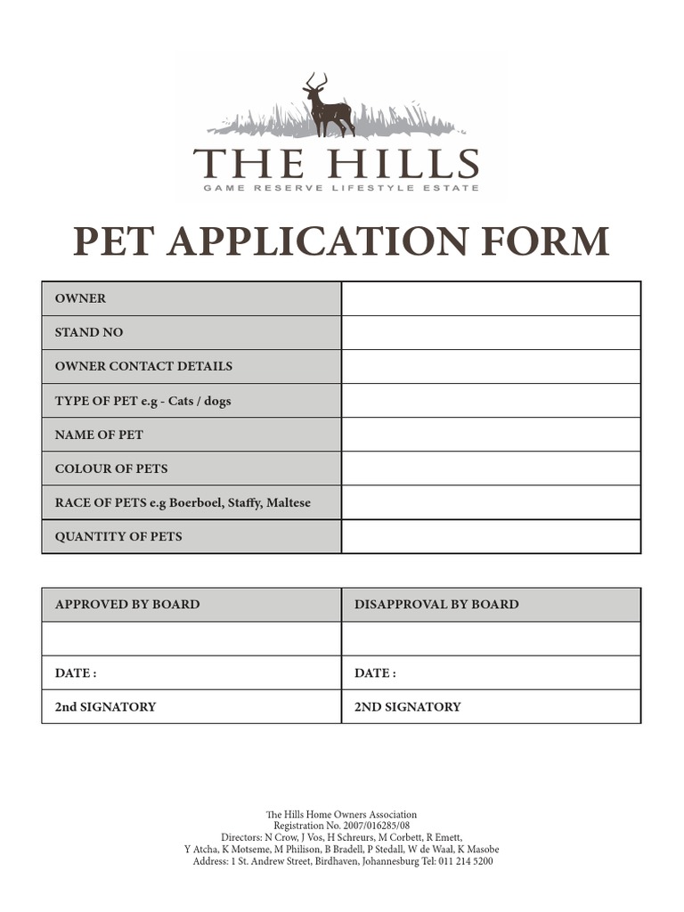 Pet Application | PDF
