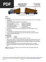 B-Train Truck Dimensions and Weight Limits | PDF