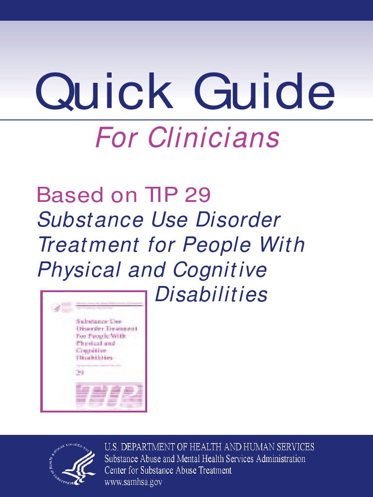 Substance Use Treatment Phisical Disabilities | PDF | Intellectual ...