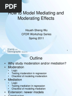 Model Templates For PROCESS For SPSS and SAS | PDF