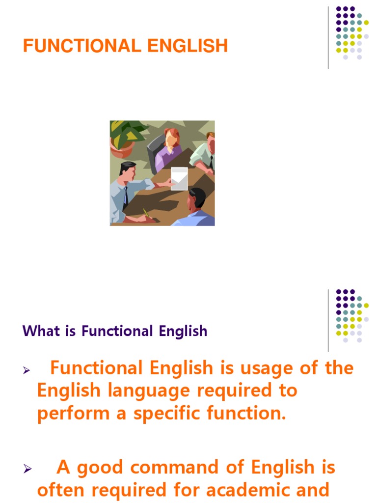 Functional English | Speech | Conversation