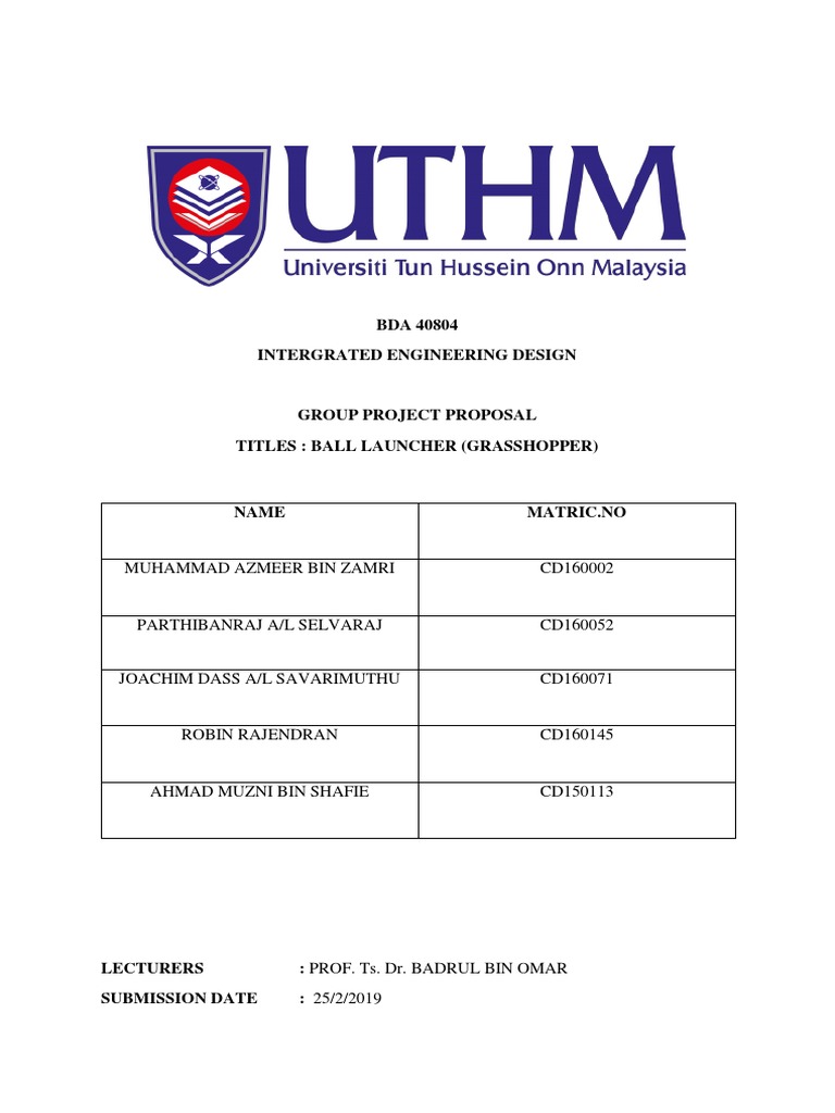 Proposal | PDF | Design | Prototype