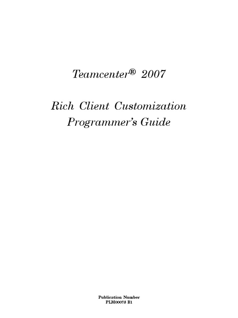 RichClientCustomizationProgrammerGuide PDF | PDF | Menu (Computing ...