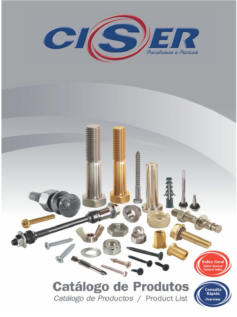 Parafusos Ciser PDF | PDF | Materiais de construção | Metalurgia