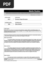 Statement of Intent Form-Media | PDF | Advertising | Semiotics