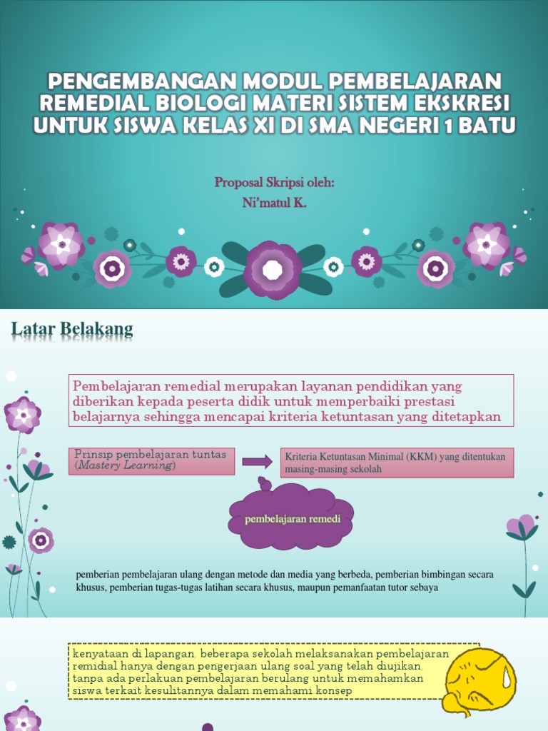 Pengembangan Modul Pembelajaran Remedial Biologi Materi Sistem Ekskresi | PDF