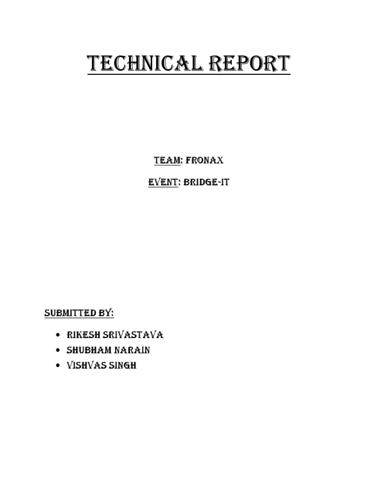 Technical Report | PDF