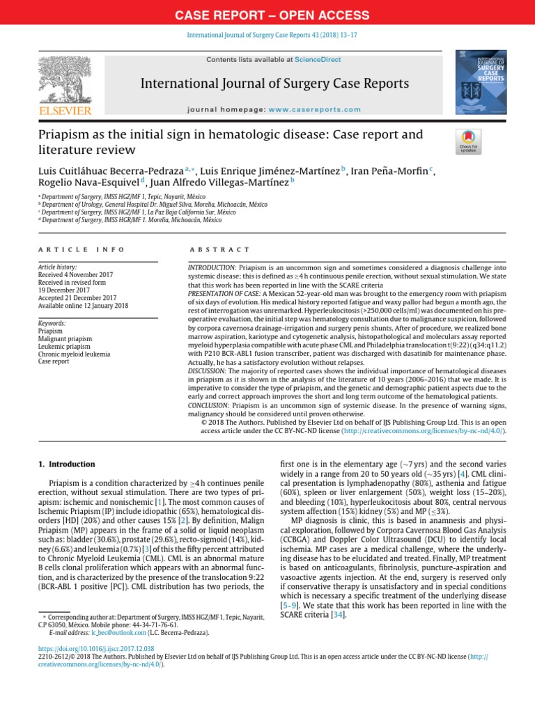 International Journal of Surgery Case Reports | PDF | Medicine ...
