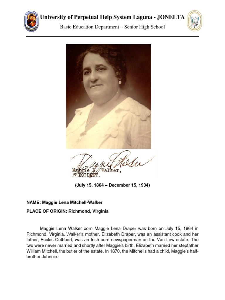 Maggie Lena Walker | PDF | The United States