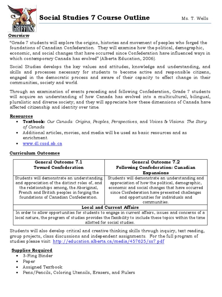 Grade 7 Social Studies Guide | PDF | Educational Assessment | Homework