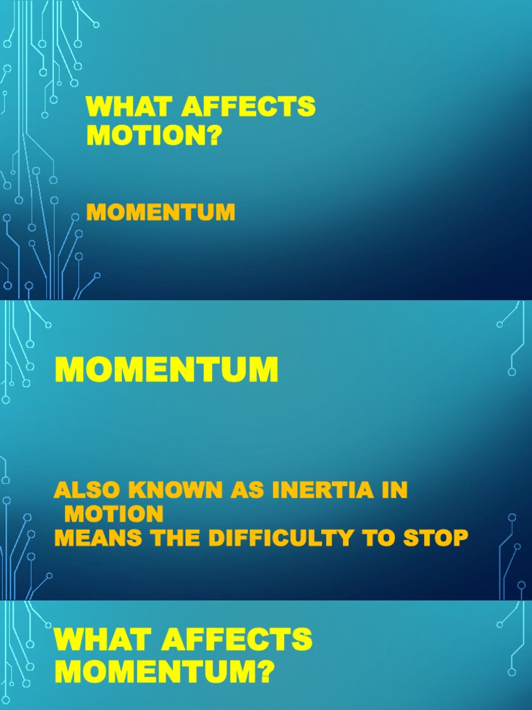 What Affects Motion?: Momentum | PDF | Business | Social Science