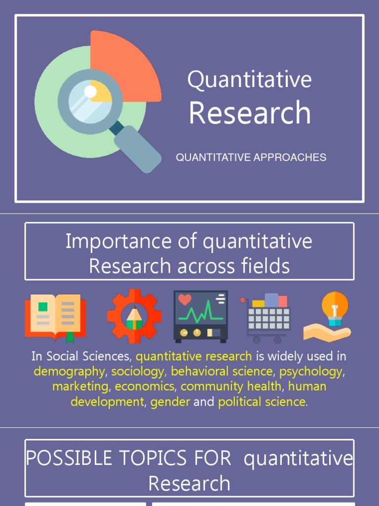Quantitative Research | PDF | Quantitative Research | Statistics