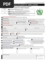 Ministry of Interior Arms License Application Form Fillable | PDF ...