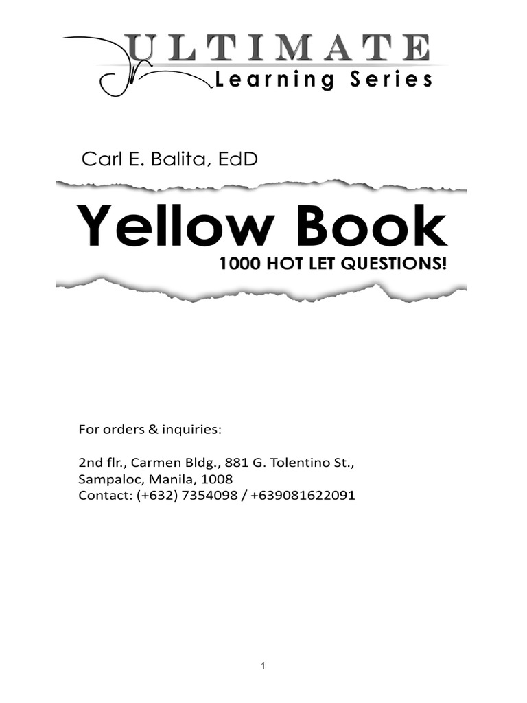 Yellow Book PDF | PDF | Psychology | Gender