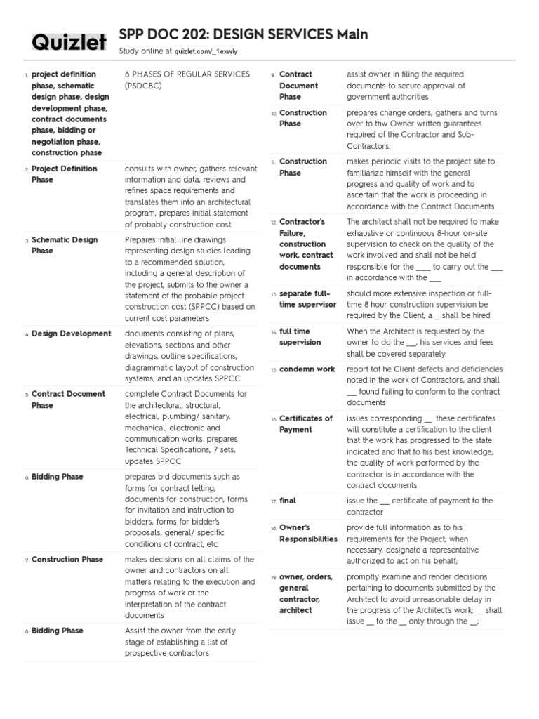 SPP Doc 202 Design Services Main | PDF | Construction Bidding | Architect