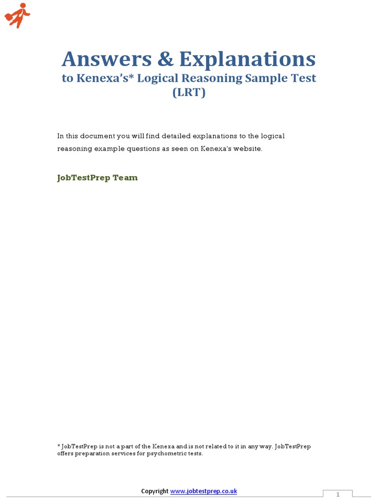 Kenexa Logical Test Answers | PDF | Teaching Mathematics