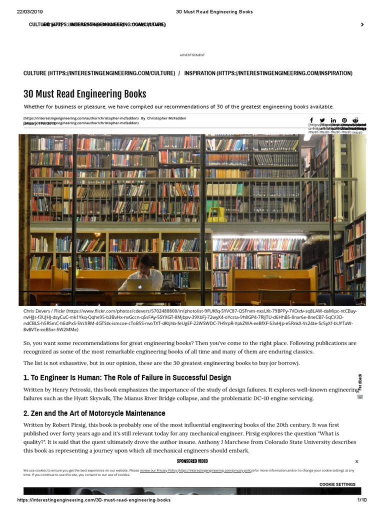 30 Must Read Engineering Books | PDF | Http Cookie | Privacy