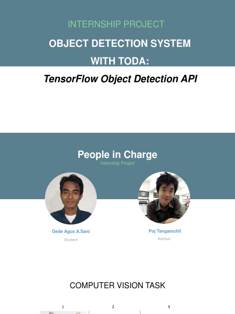 Internship Project Object Detection System With Toda Pdf
