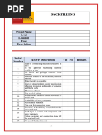 Checklist-Block Masonry Work: Pre Block Masonary Checks | PDF