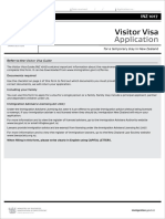 INZ1224 Visitor Visa Declaration Form | PDF | Travel Visa | Immigration
