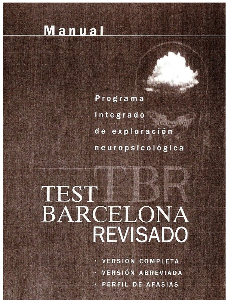 Manual Test de Barcelona | PDF