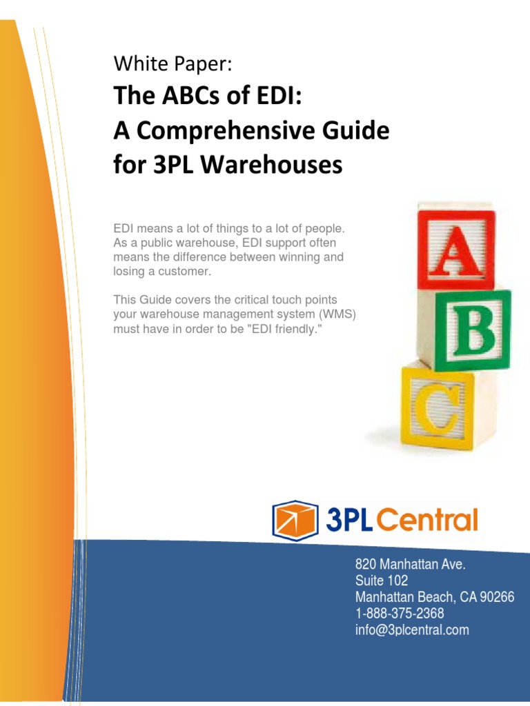 The Abcs of Edi: A Comprehensive Guide For 3Pl Warehouses: White Paper ...