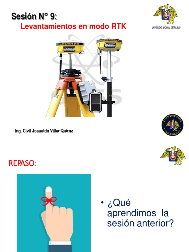 Levantamiento Geodésico RTK | PDF | Sistema de Posicionamiento Global ...